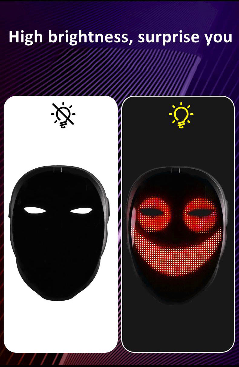 Buy Wholesale China Tiktok Explosive Bluetooth Led Face Changing Mask ...