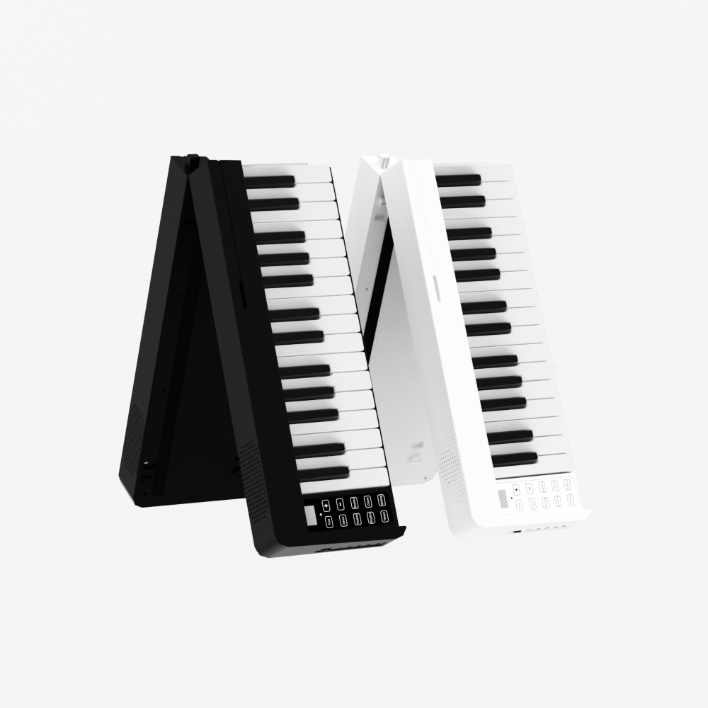 Lightweight Digital Folding Piano Easy To Carry For Traveling Buit-in ...