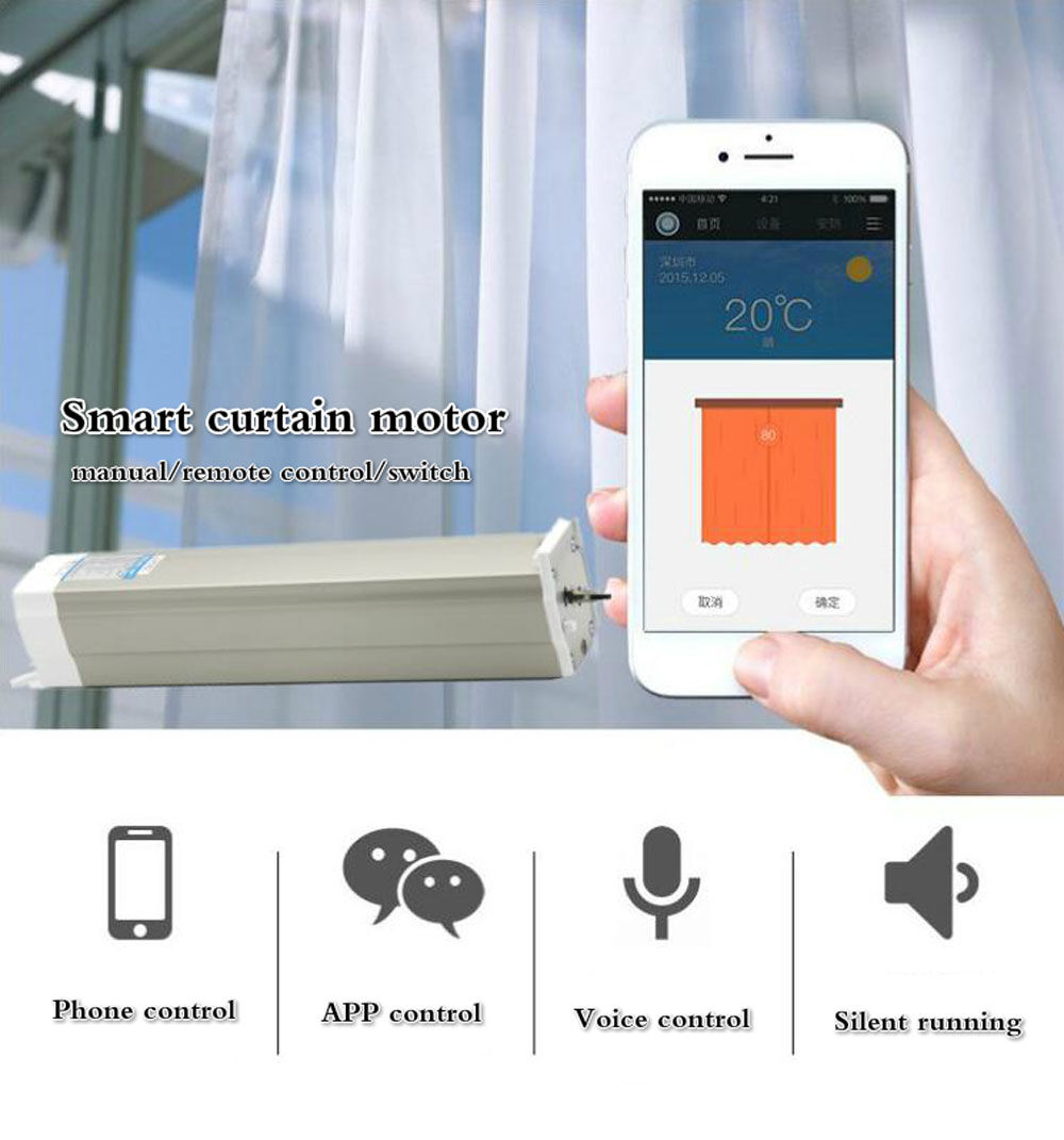Teejoin Smart Curtain Motor For Zigbee Smart Home Automation System For ...