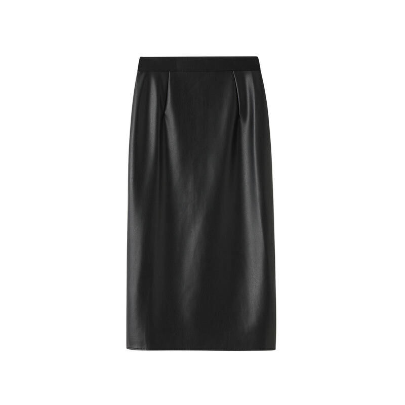Buy Wholesale China Custom Oem Womens Leather Skirt Ladies Black Pu Elegant Pencil Skirts Women