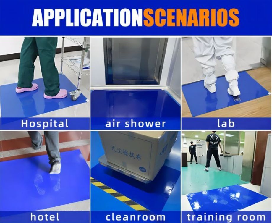 Buy Wholesale China Cleanroom Blue Pe Disposable Sticky Floor Mat Door ...