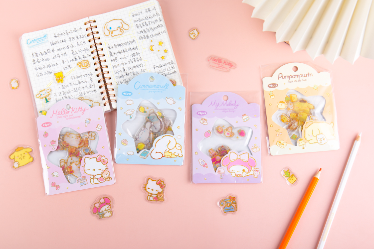 Goodnight Series Cute Stationery Cat And Dog Kawaii Foam Stickers Alien ...