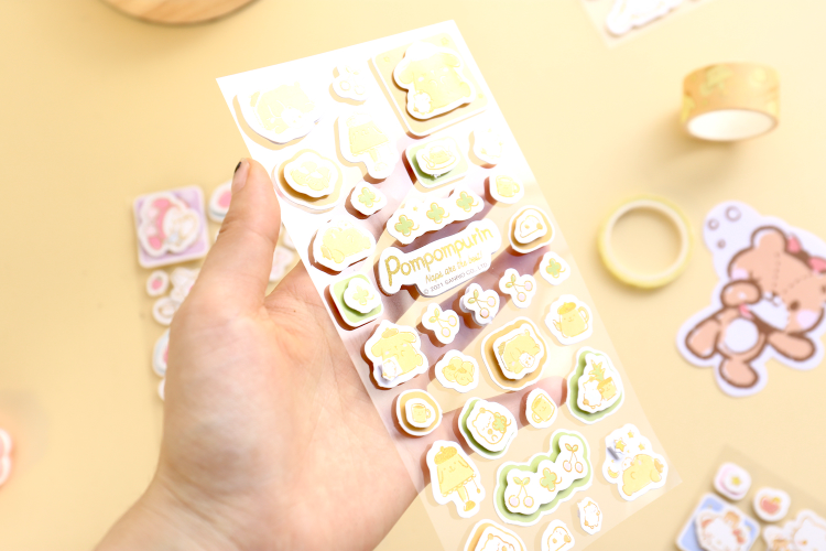 Goodnight Series Double Layer Stickers Cute Stationery Cat And Dog ...