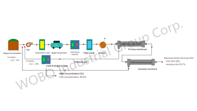 Latest Design Methane Plant Supplier 1mw Membrane Methane Gas Generator ...