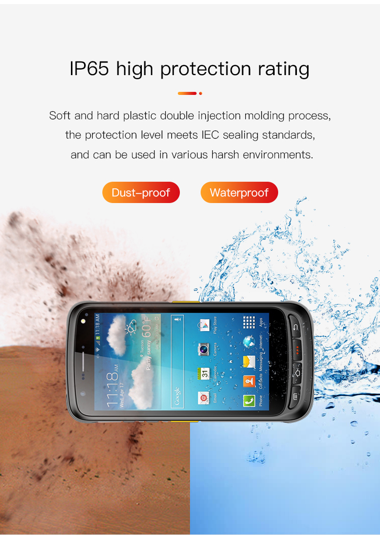 Vanch Long Range 5.5 Inch 4g Wifi Gps Mobile Phone Rfid Reader Handheld ...