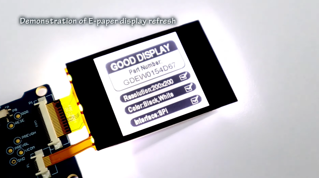 Buy Wholesale China Low Power 1.54 Inch E-paper Small Display Grayscale ...