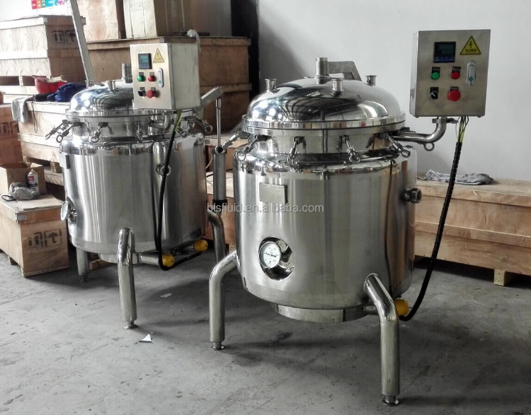 500 Liter Industrial Electric Pressure Cooker Machine Stainless Steel ...