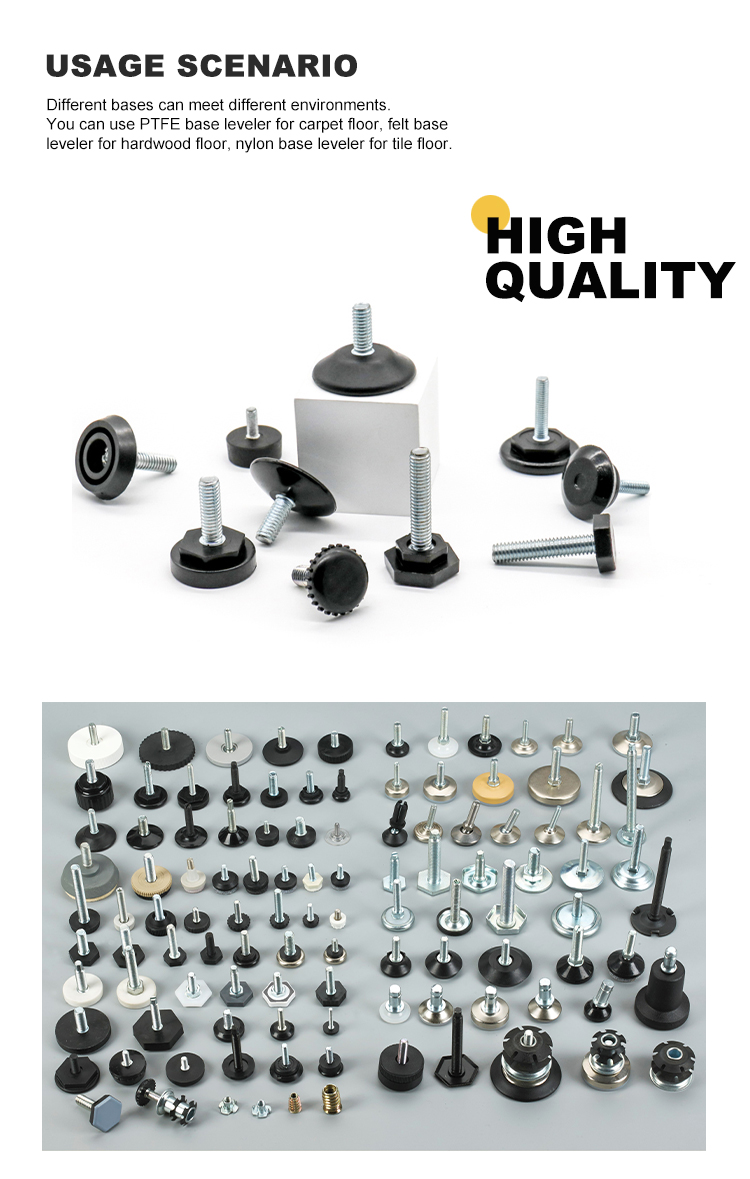 Factory Direct Supply 1/4"-20 Adjustable Leveling Screw Furniture ...