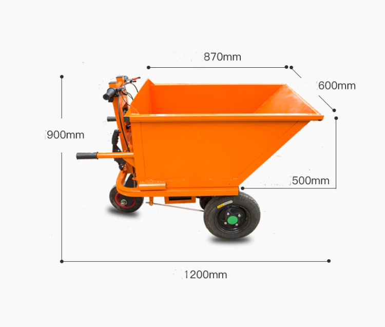 Construction Site Electric Trolley Multi-function Hand Push Tool Car ...