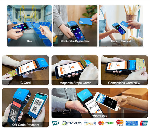 Hcctg 4g Android 11 Pos Terminal Handheld Pos With Printer For Billing ...