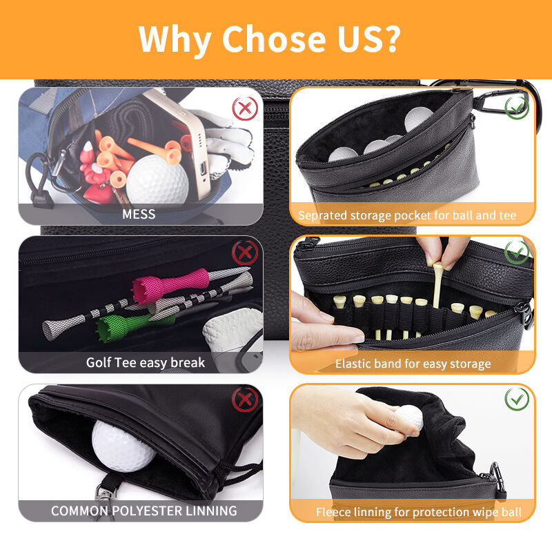 Buy Standard Quality China Wholesale Wholesale Black Golf Tee Ball Bags ...