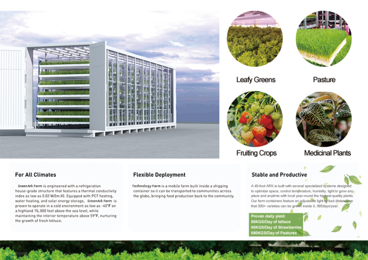 Vegetables Planting Container Farm Grow Container Greenhouse With ...