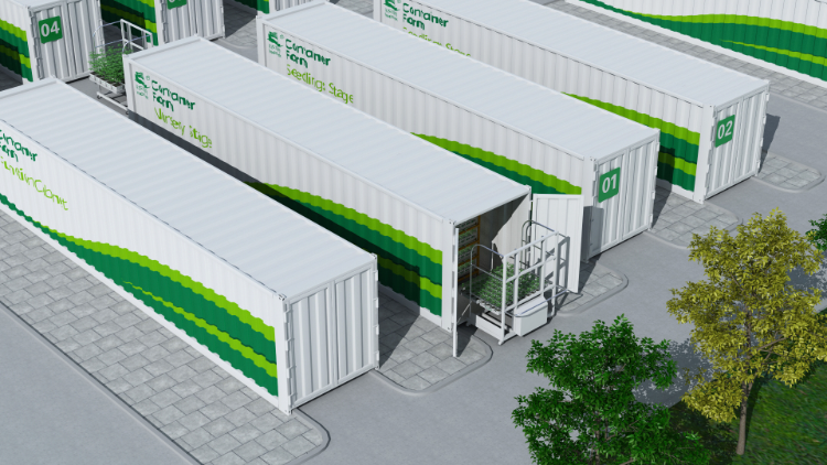 Vegetables Planting Container Farm Grow Container Greenhouse With ...