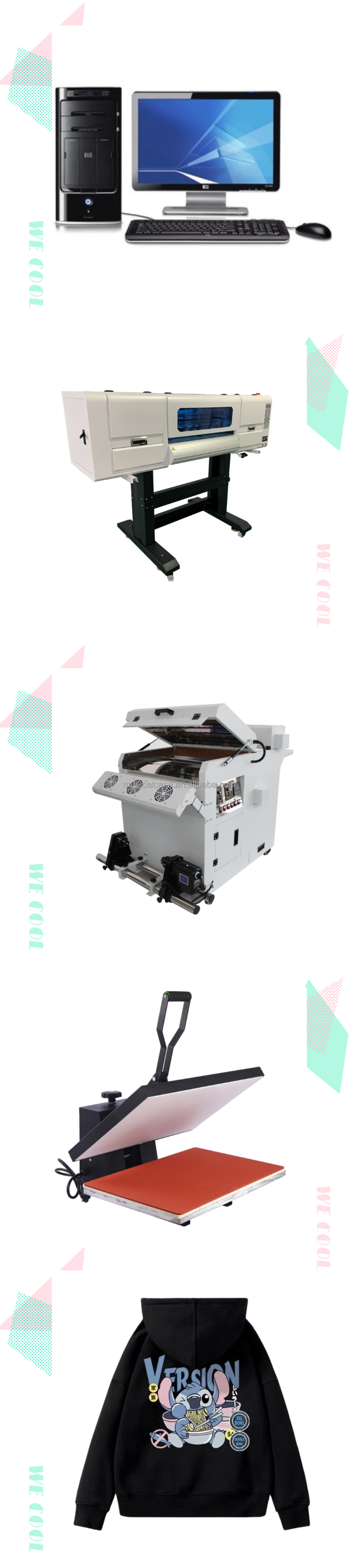 60cm 24inch Powder Shaking Machine Dtf Powder Shaker T-shirt Heat ...