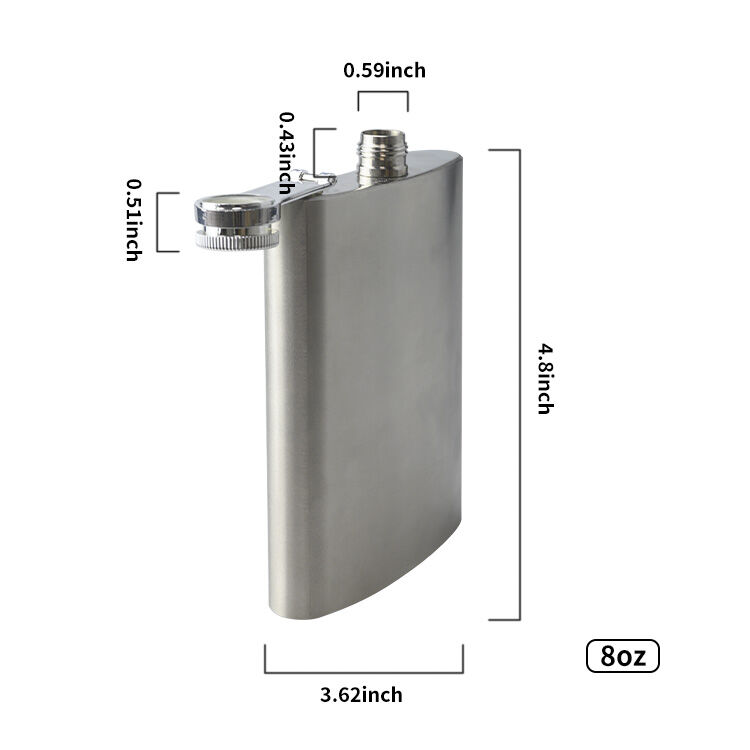 Wholesale Custom 1 2 3 4 5 6 7 8 9 10 12 18 Oz Liquor Wine Pot Square ...