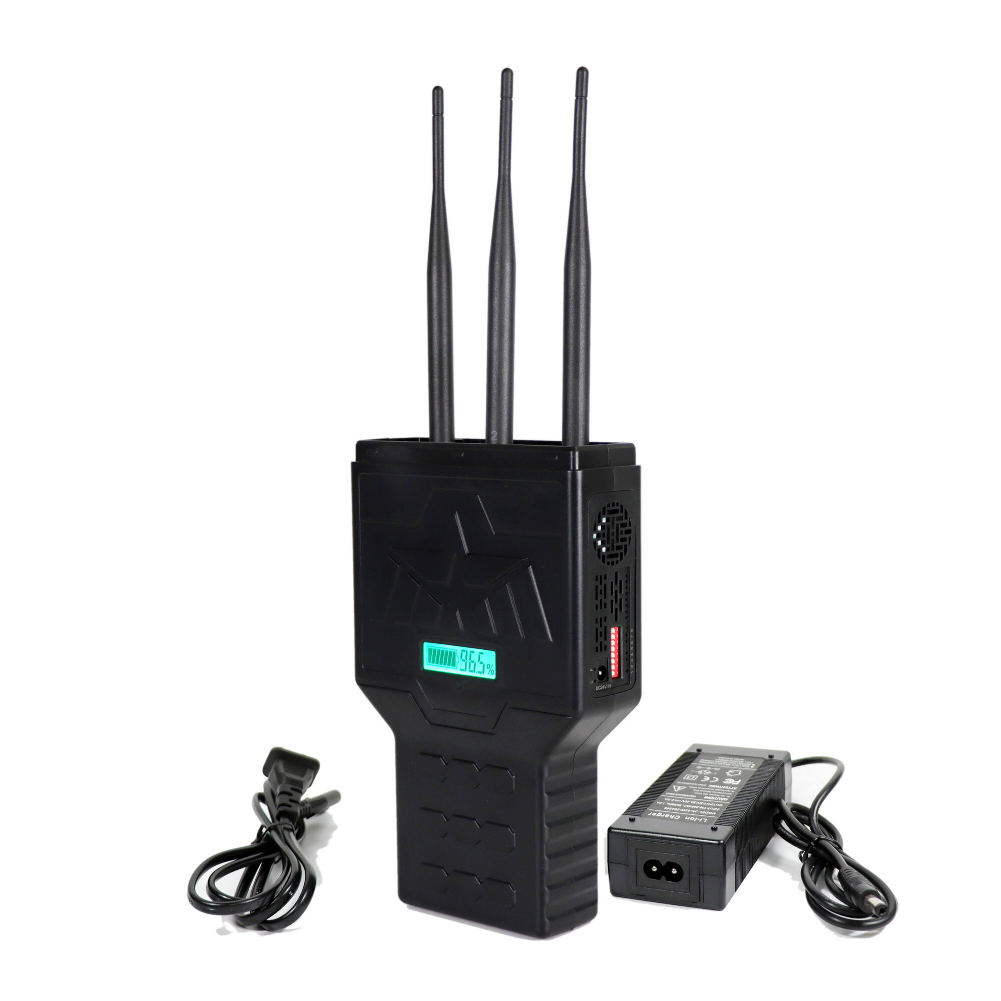 High Power Handheld 2.4g 5.2g 5.8g Bluetooth Wifi Signal Jammer To 40m ...