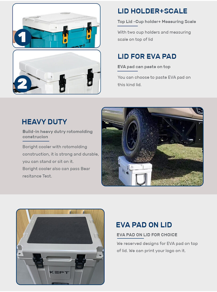 Buy Wholesale China Customize 33qt Rotomolded Ice Cooler Box With ...