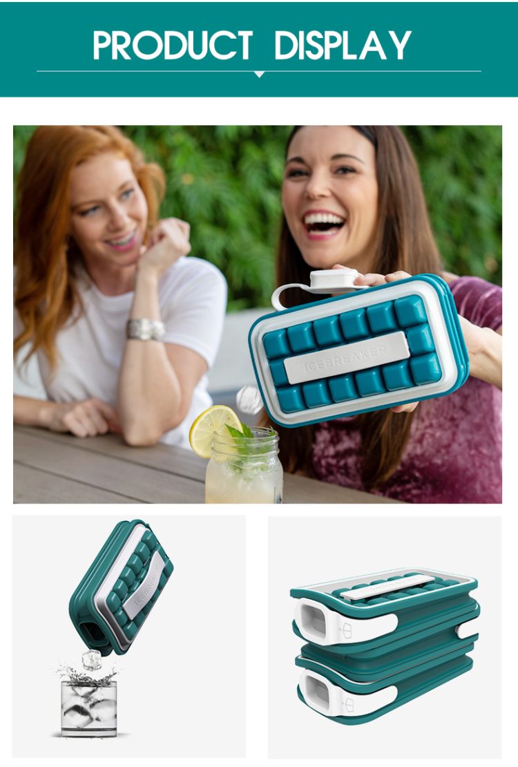 The Most Popular Sanitary No Touch Portable No Leak Ice Cube Tray ...