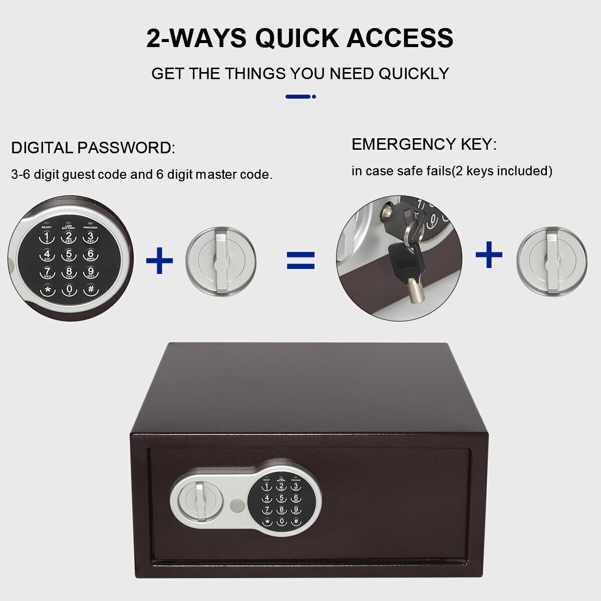 Low Price Metal Modern Cash Box Money Safe Luxury Digit Electron Locker ...