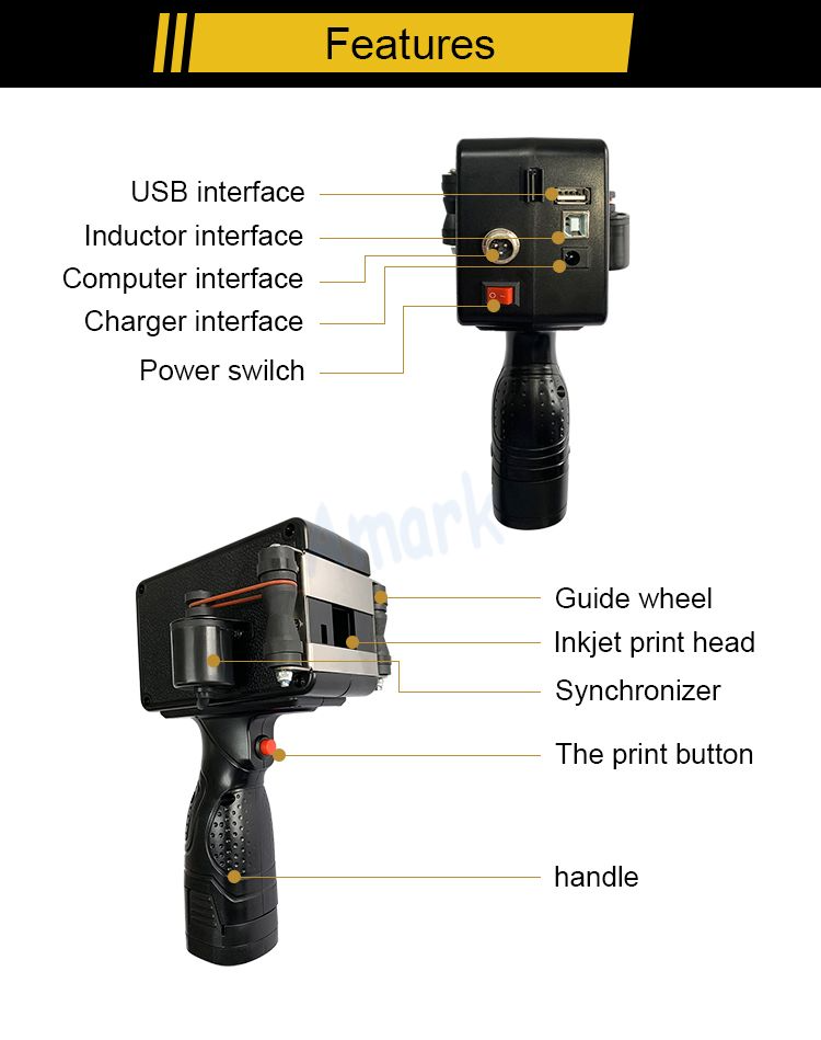Buy Wholesale China Handheld Intelligent Inkjet Printer Ink Date Coder ...