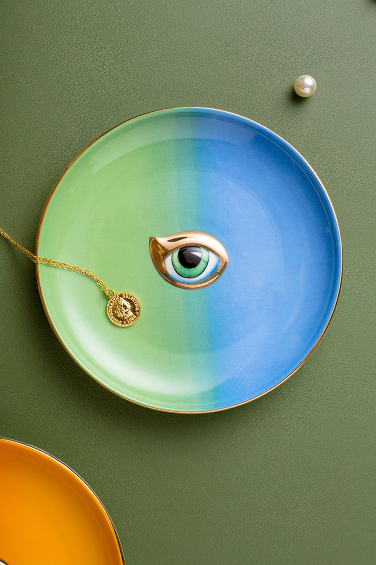 Buy China Wholesale Hy Europe Ceramic Jewelry Dish Cute Eye Plates ...