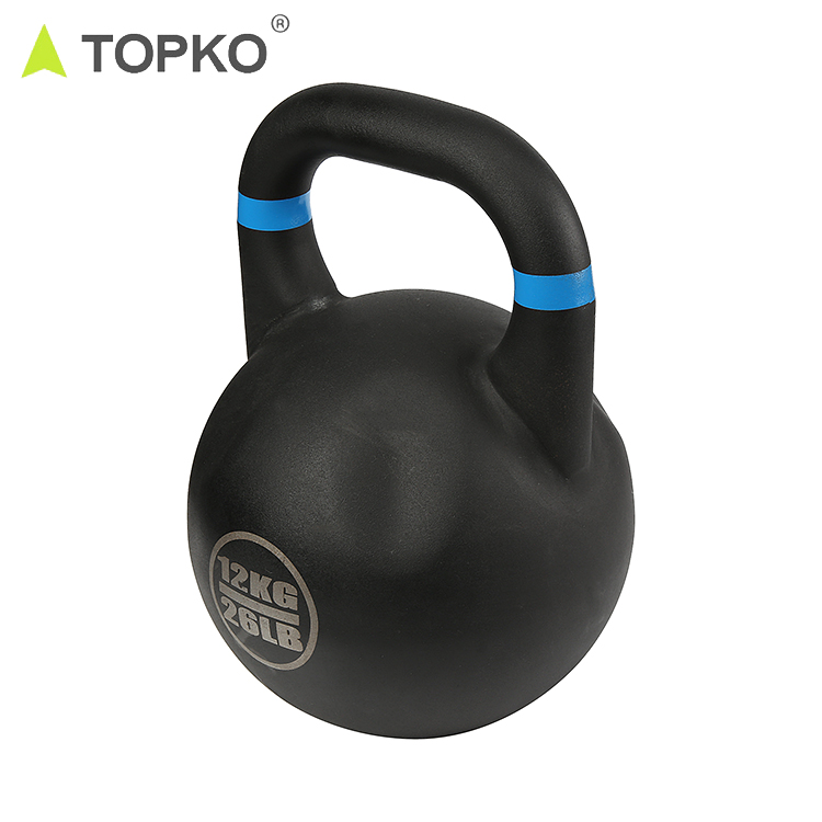 Topko Men Women Home Fitness Gym Equipment Cast Iron Kettle Bell 20lbs ...