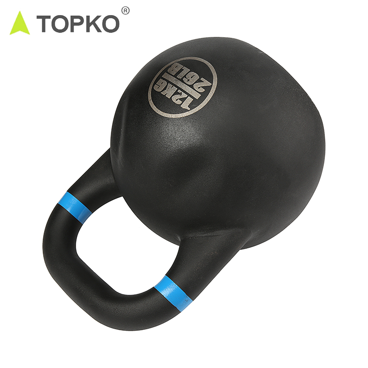 Topko Men Women Home Fitness Gym Equipment Cast Iron Kettle Bell 20lbs ...