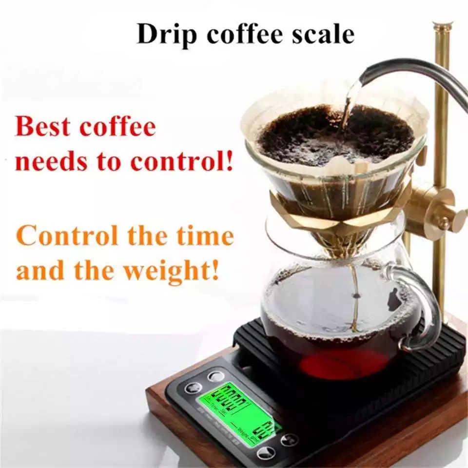 3kg 5kg 0.1g Coffee Weighing Drip Coffee Scale With Timer Digital ...
