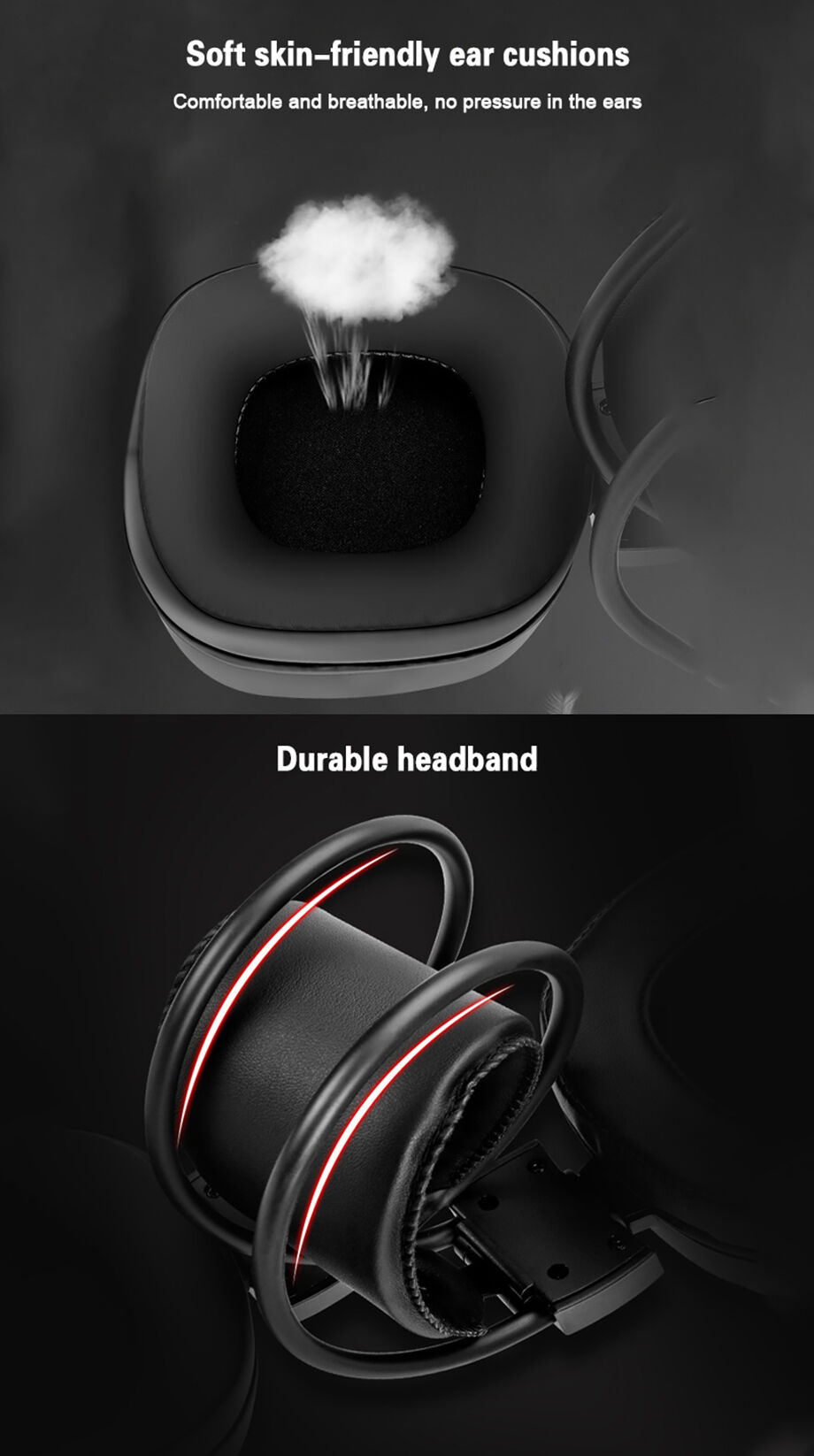 Private Design Custom Gaming Headphone,rgb Led Gaming Virtual Headset ...