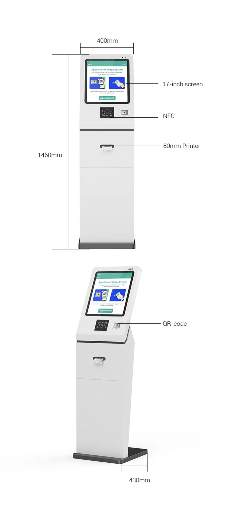 Buy Wholesale China 17 Inches Self Service Kiosk Touch Screen ...