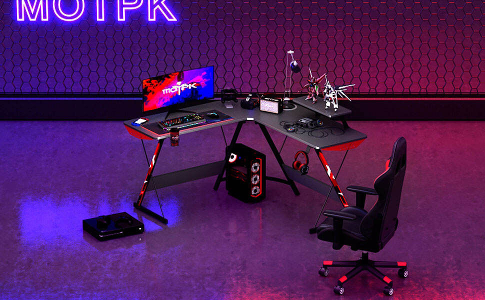 Buy Wholesale China Relax Gaming Large 51" L Shaped Gaming Desk E-sport ...