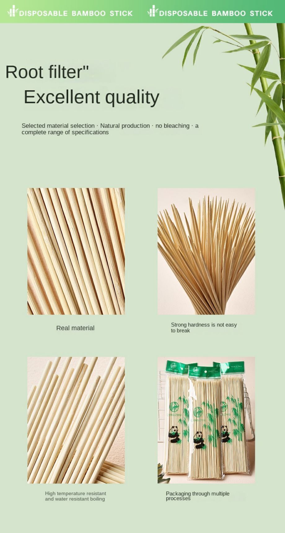 Wholesale Biodegradable 30cm Round Kebab 5mm Bbq Bamboo Sticks Bamboo ...