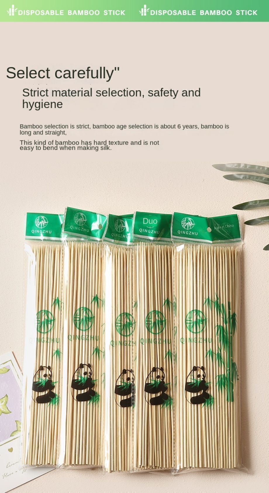 Wholesale Biodegradable 30cm Round Kebab 5mm Bbq Bamboo Sticks Bamboo ...