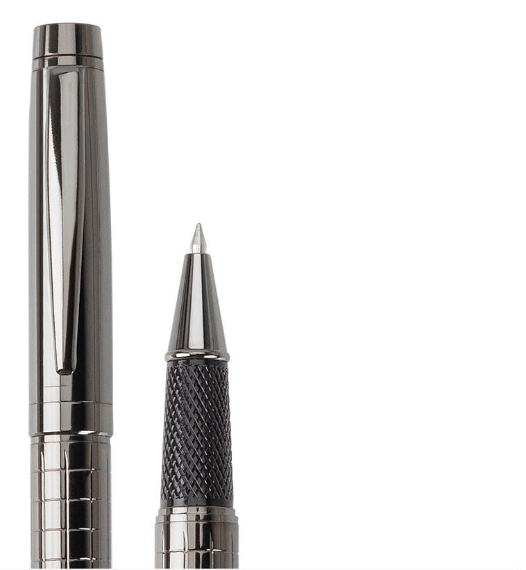 Ballpoint Pens Black Pens Medium Ball Point Smooth Writing Grip Metal ...