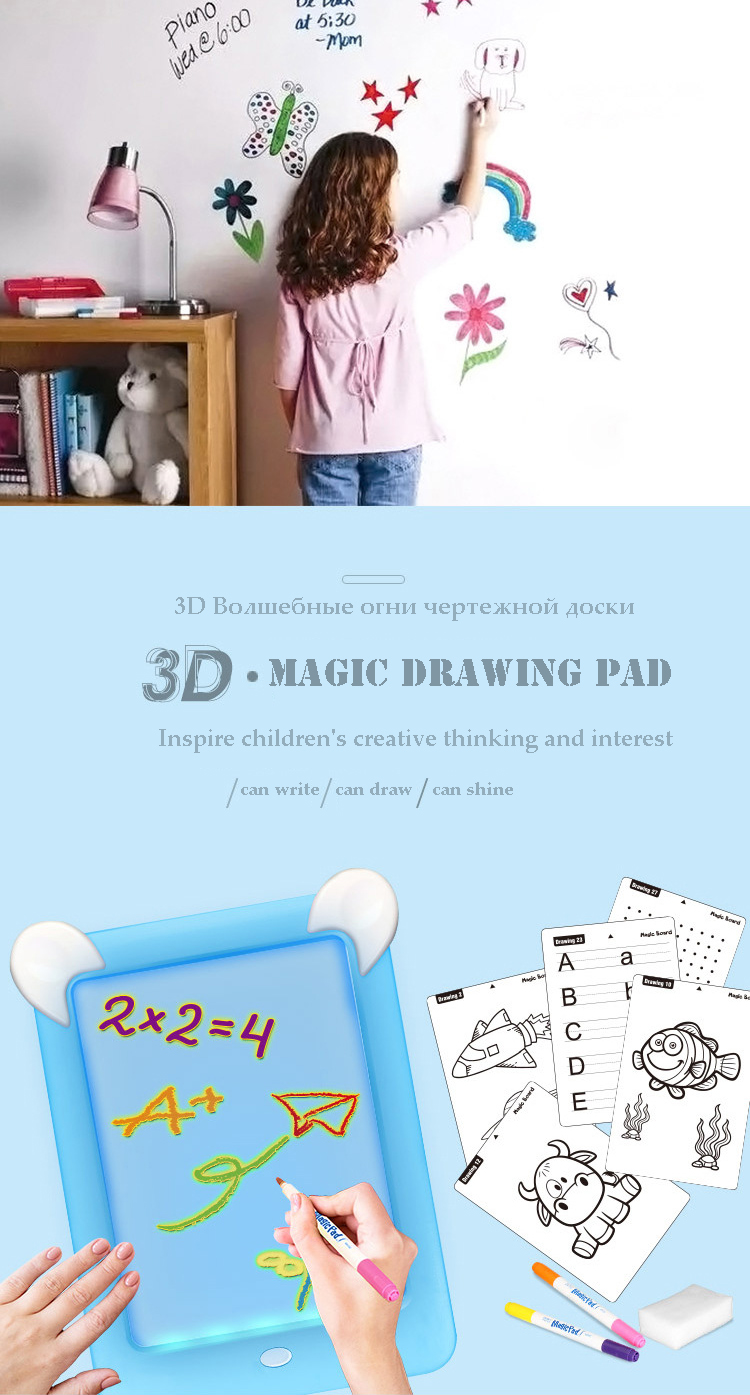 Buy Wholesale China 3d Magic Led Screen Smart Writing Board Drawing ...