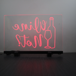 Hotel Hospital Wholesale Custom Acrylic Led Edge Lit Sign With ...