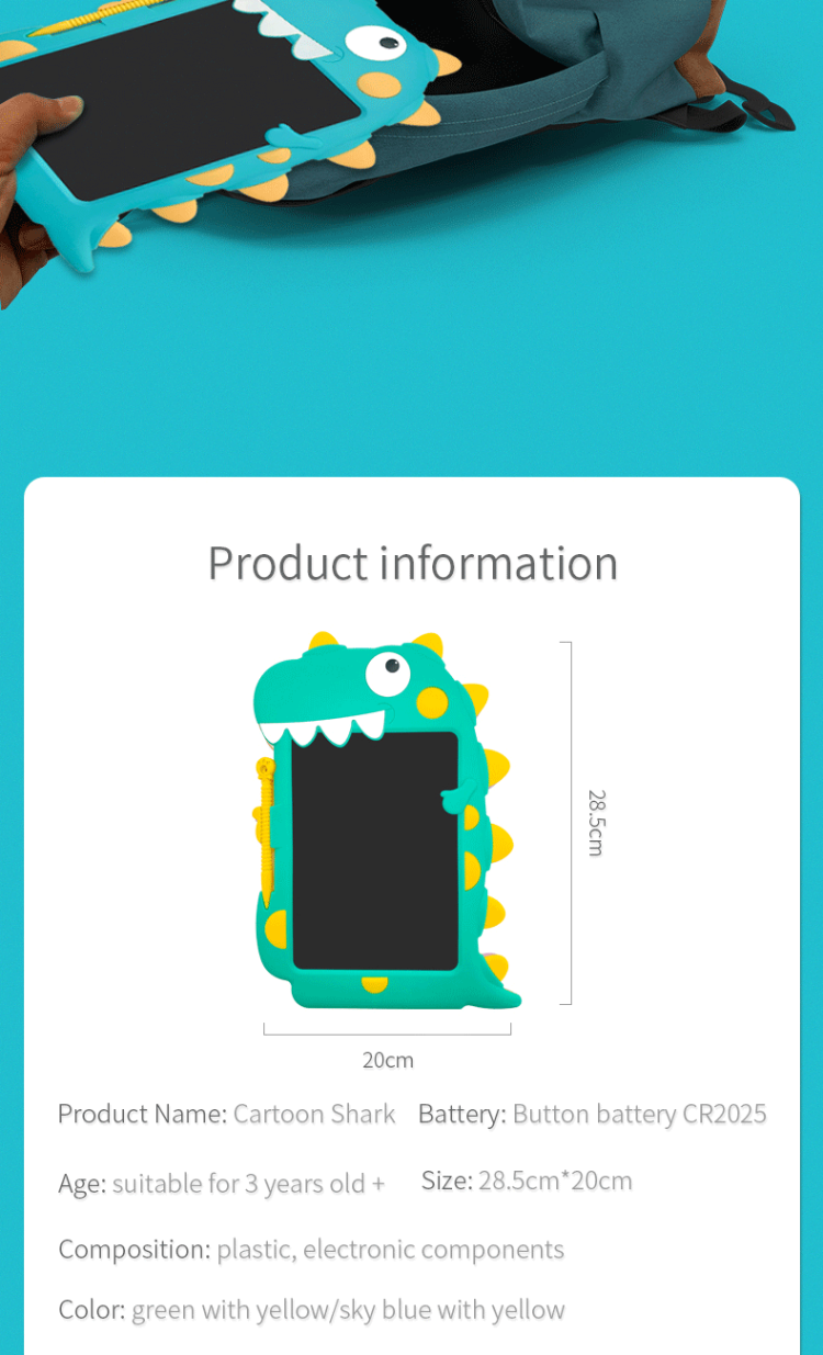 Hot Selling Lcd Writing Tablet 8.5 Inch Doodle Board Electronic Drawing ...