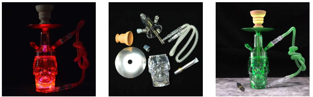 New Hookah Shisha Luxury Resin Hookah Bear Craft Design Led Hookah ...