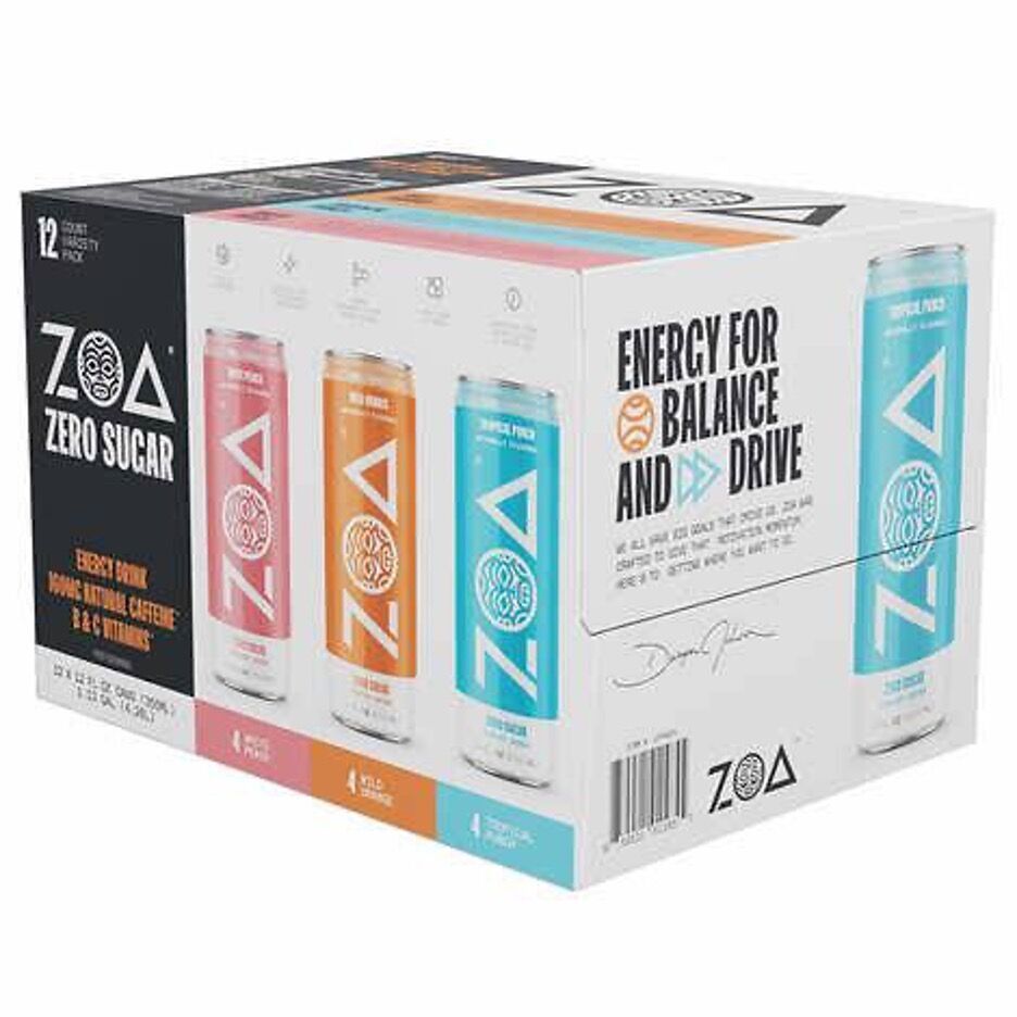 Buy Wholesale Netherlands Wholesale Zoa Energy Drink, Variety Pack, 12 ...