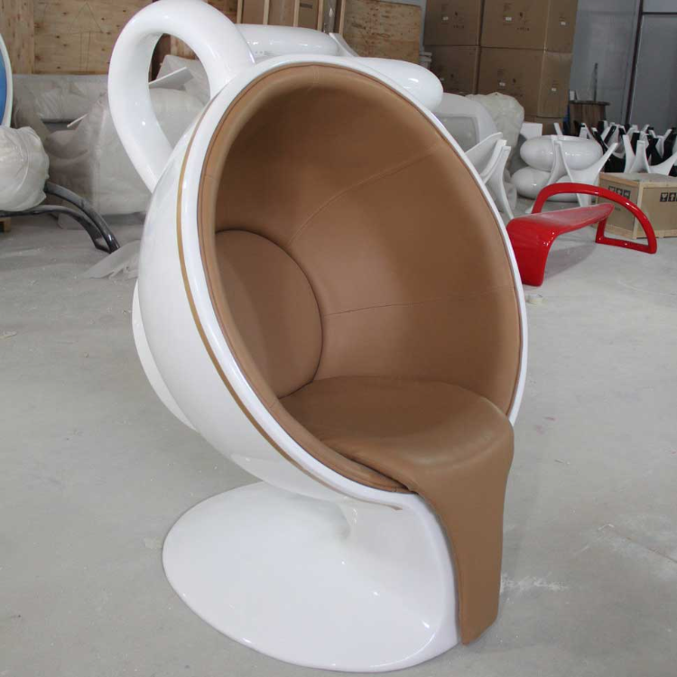 Buy Wholesale China Creative Cup Shape Lounge Chair Leather Coffee Shop ...