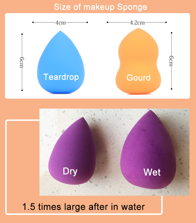 Factory Direct Hydrophilic Foam Face Cosmetic Puff Make Up Foundation ...