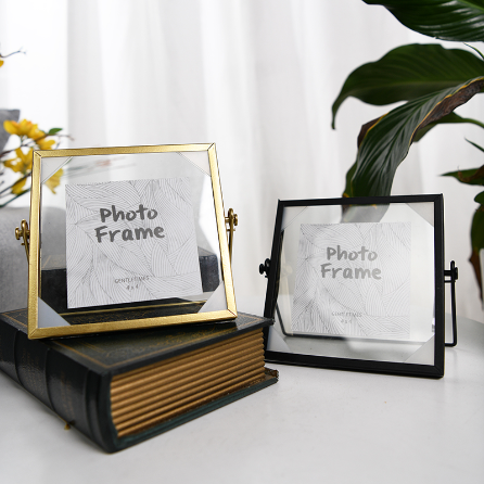 Metal Photo Frames Modern Concise Use Glass Cover Frames Metal Art ...