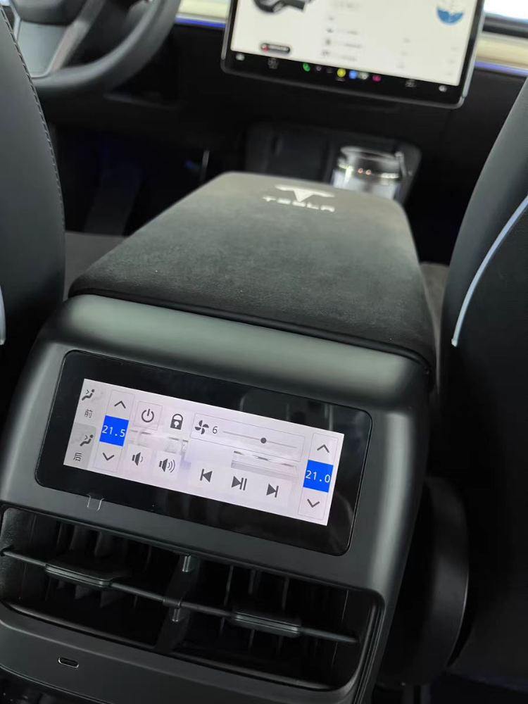 Rear Climate & Media Control Screen For Model 3/model Y Heated Seat Air ...