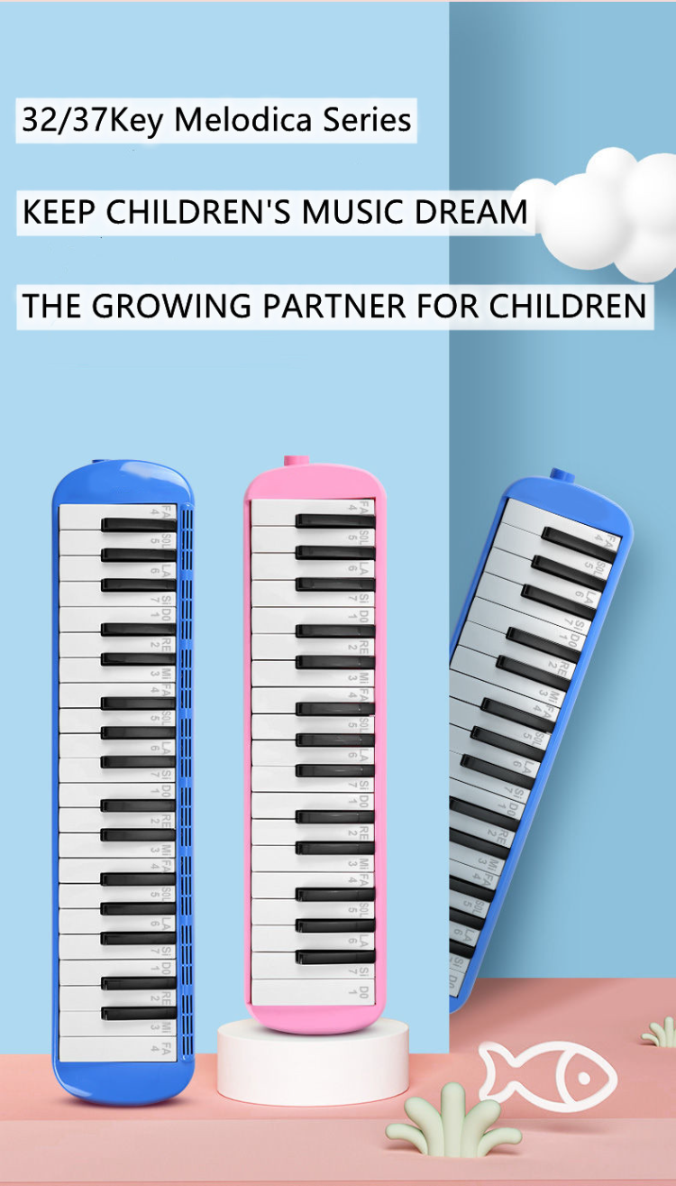 Blue Melodica Cheap Price Easy Learn School Musical Instrument Melodica ...