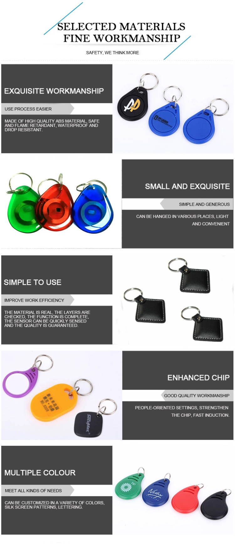 Buy Wholesale China Smart Rfid Keychain Keyfob Tk4100 F08 Keyfob Rfid ...