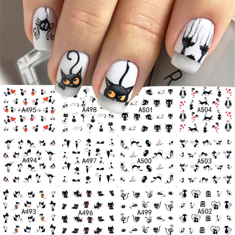 Buy Wholesale China Full Beauty 4/12 Designs Cute Cat Pattern Watermark ...