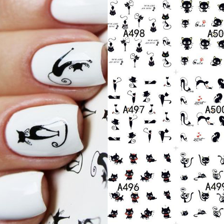 Buy Wholesale China Full Beauty 4/12 Designs Cute Cat Pattern Watermark ...