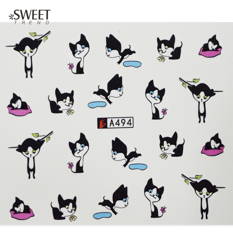 Buy Wholesale China Full Beauty 4/12 Designs Cute Cat Pattern Watermark ...