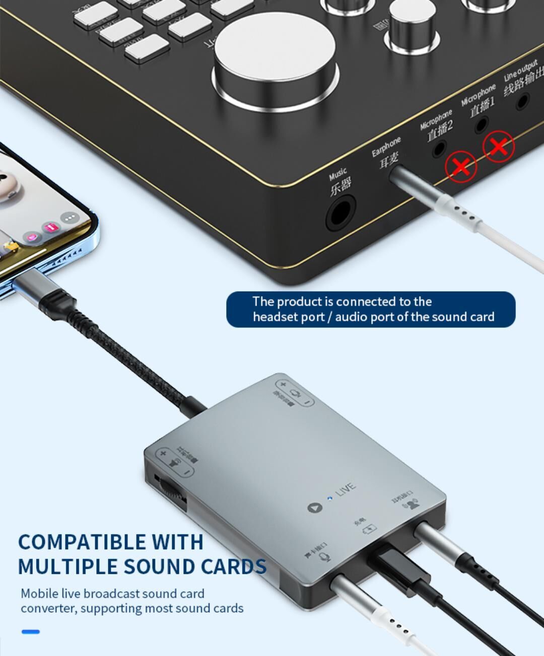 Buy Wholesale China Best Sell Oem For Phone Stereo Live Sound Card ...