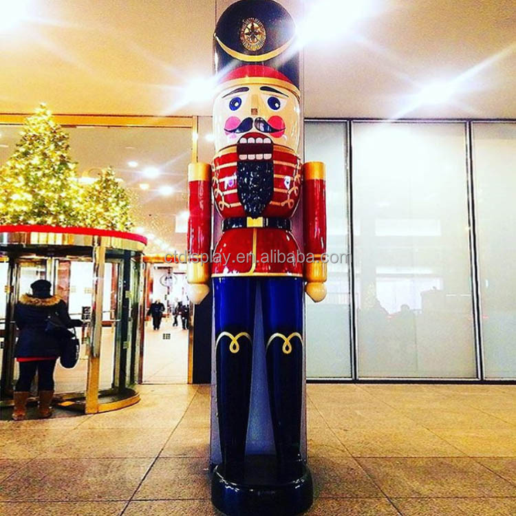 Large Sized 8 Feet Fiberglass Christmas Nutcracker Statue For Outdoor ...
